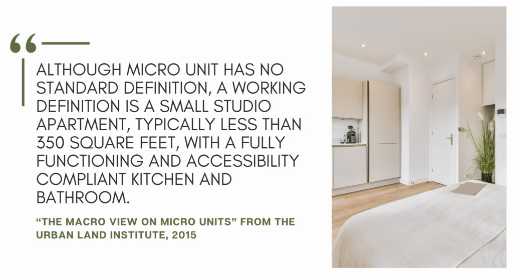 Micro Units in the Evolving Urban Landscape